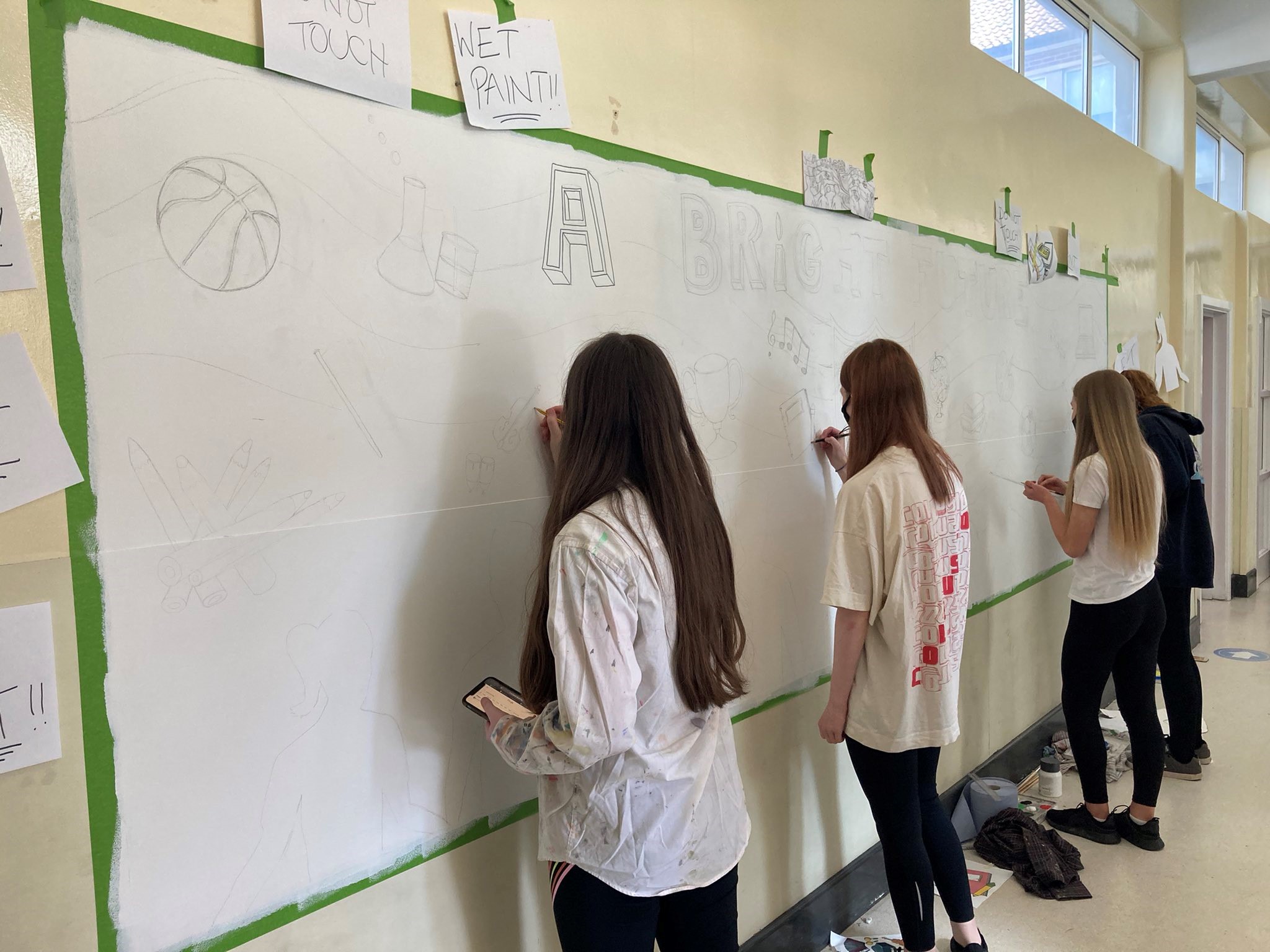 Year12 GCSE Art students - Saintfield High School